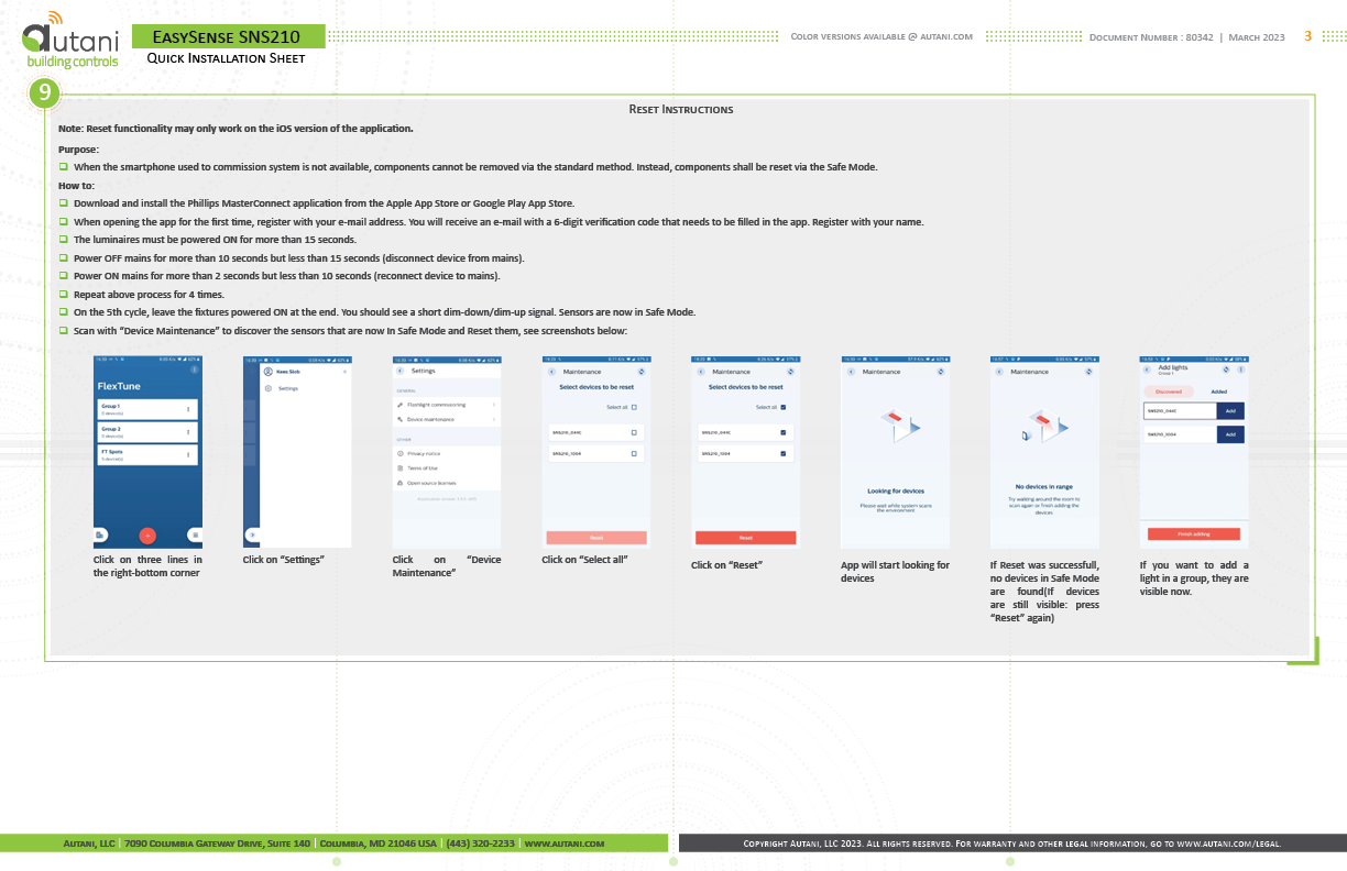 Philips EasySense SNS210-MC – Autani Support