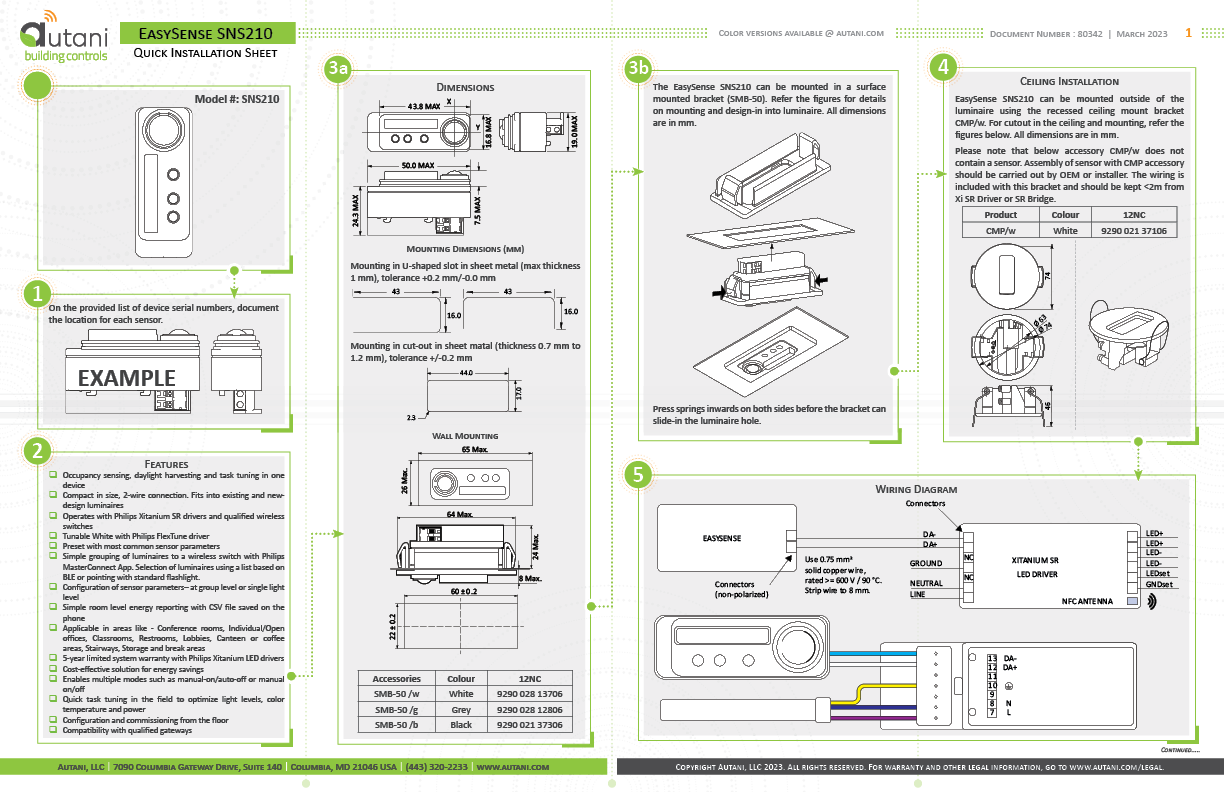 Philips EasySense SNS210-MC – Autani Support